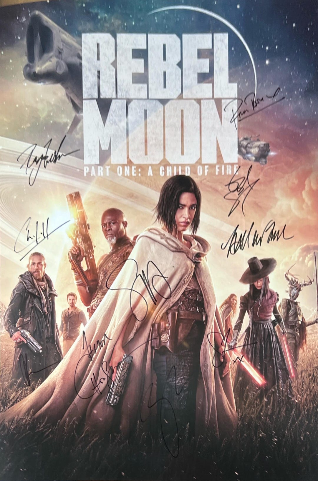 Autograph Signed Rebel Moon Poster COA - Etsy