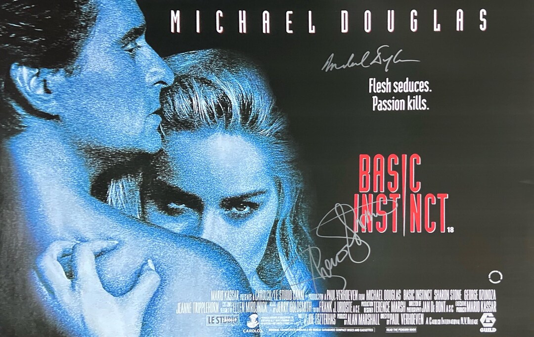 Autograph Signed Basic Instinct Poster COA - Etsy
