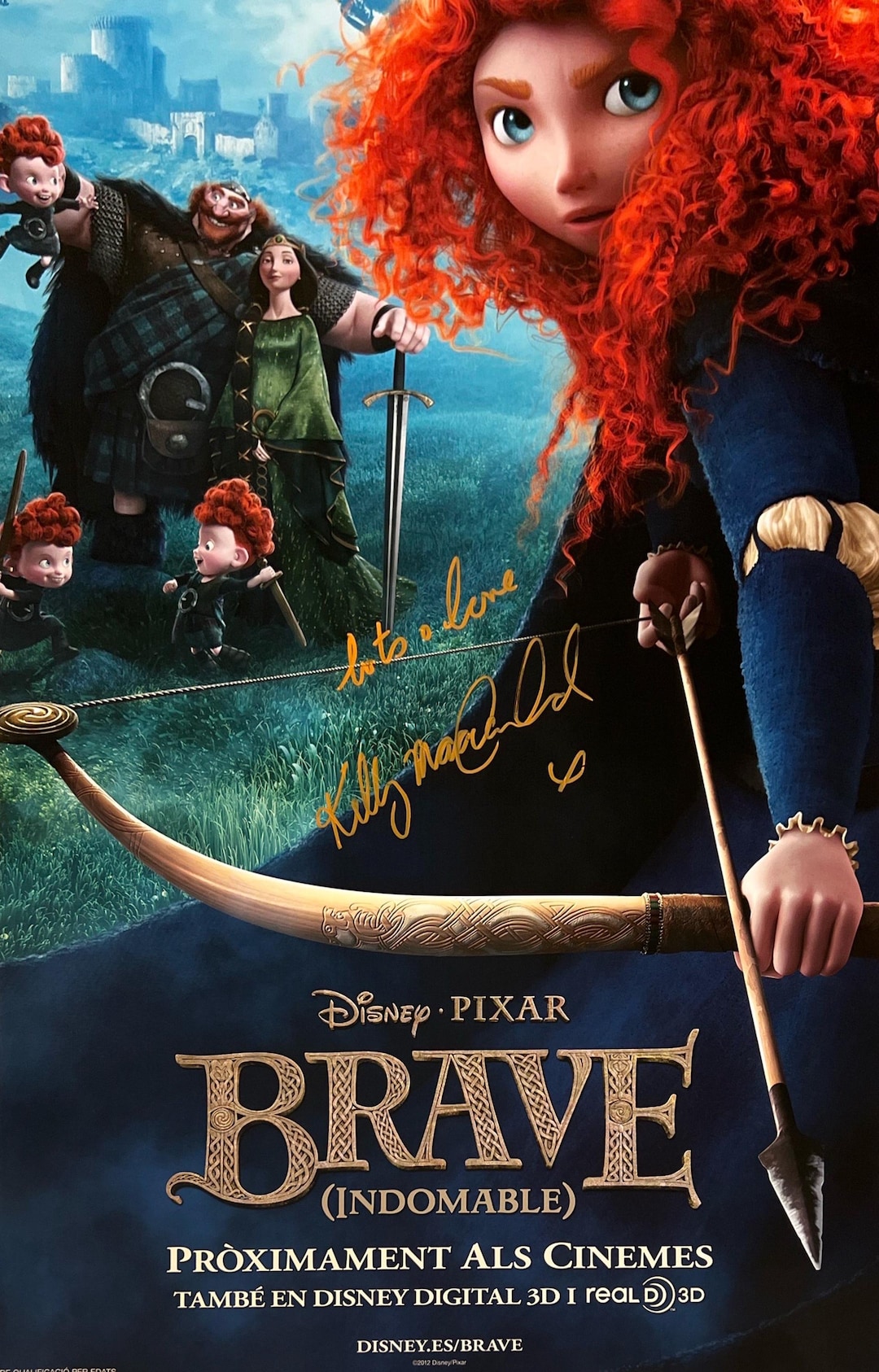 Autograph Signed Brave Poster COA - Etsy