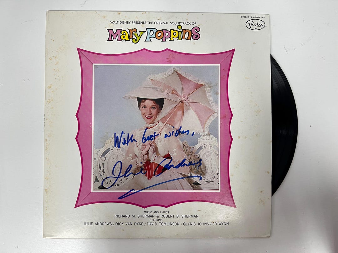 Autograph Signed Mary Poppins Vinyl - Etsy