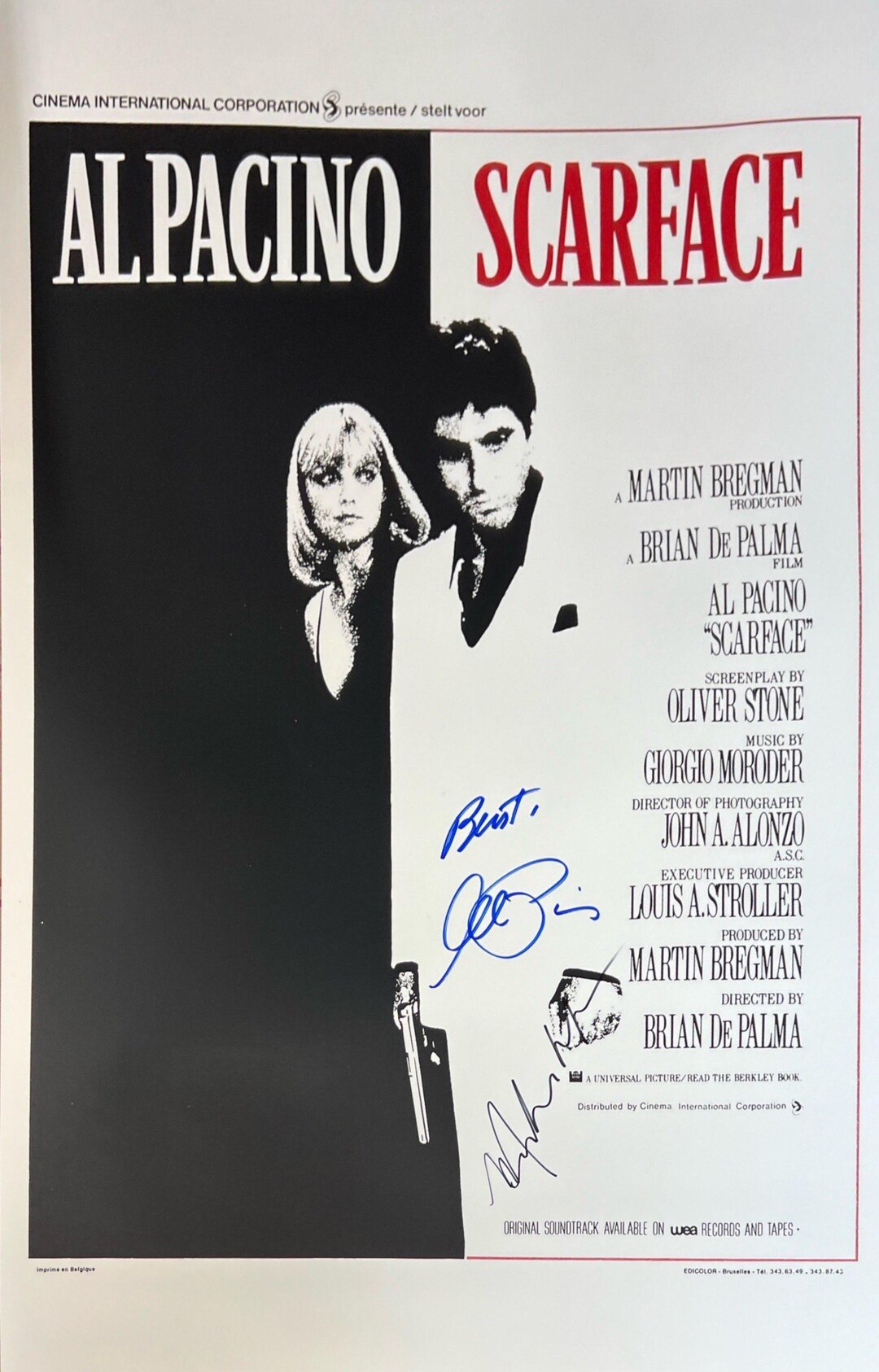 Autograph Signed Scarface Poster COA - Etsy