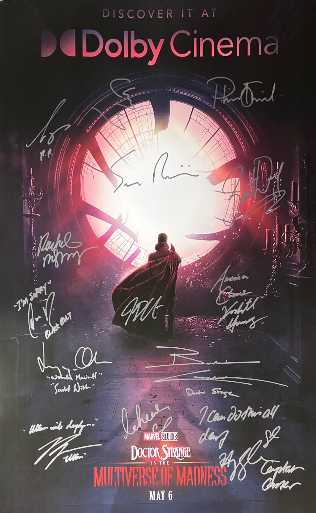 Autograph Signed Multiverse of Madness Poster COA - Etsy