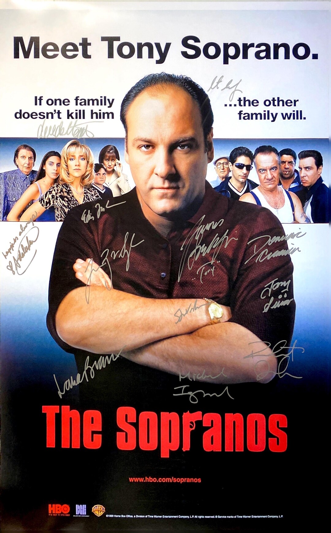 Autograph Signed Sopranos Poster COA - Etsy