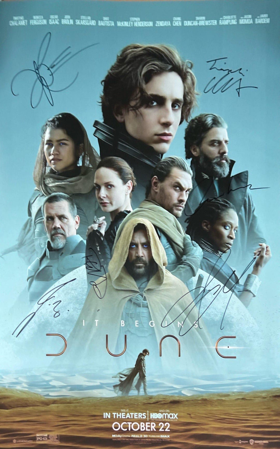 Autograph Signed Dune Poster COA - Etsy