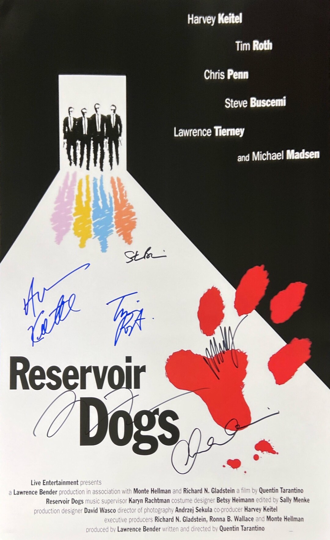 Autograph Signed Reservoir Dogs Poster COA - Etsy
