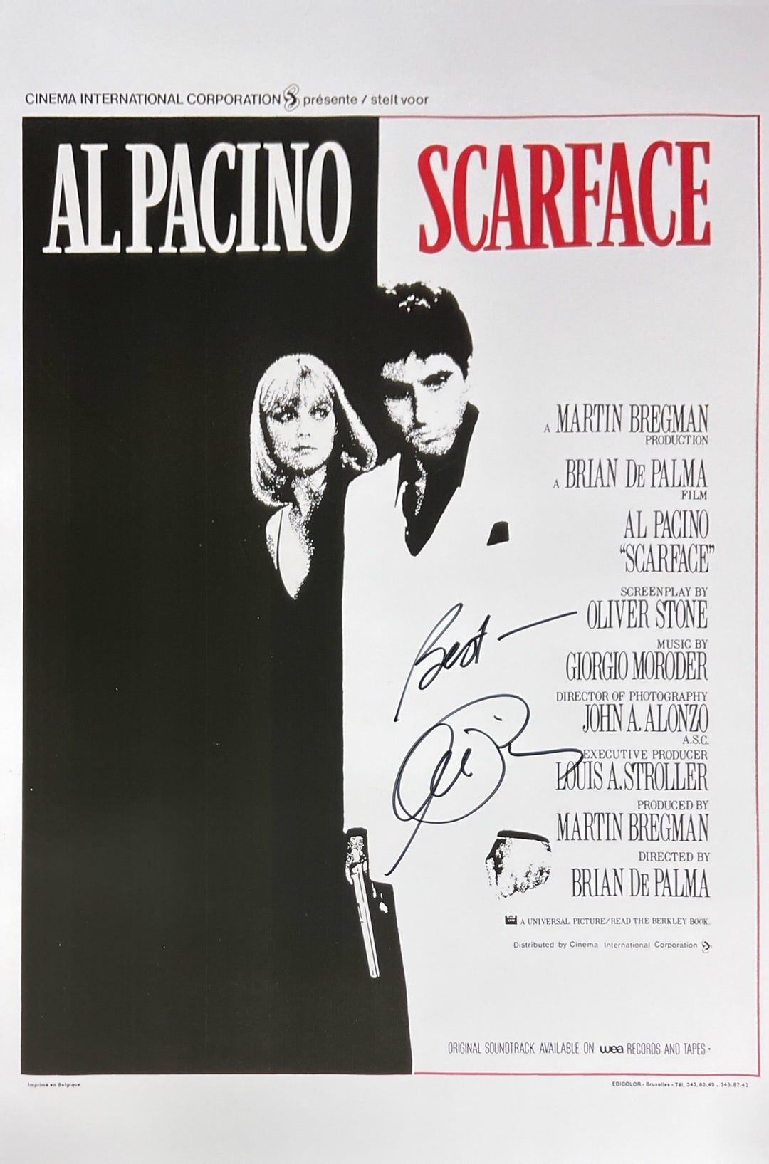 Autograph Signed Scarface Poster COA - Etsy