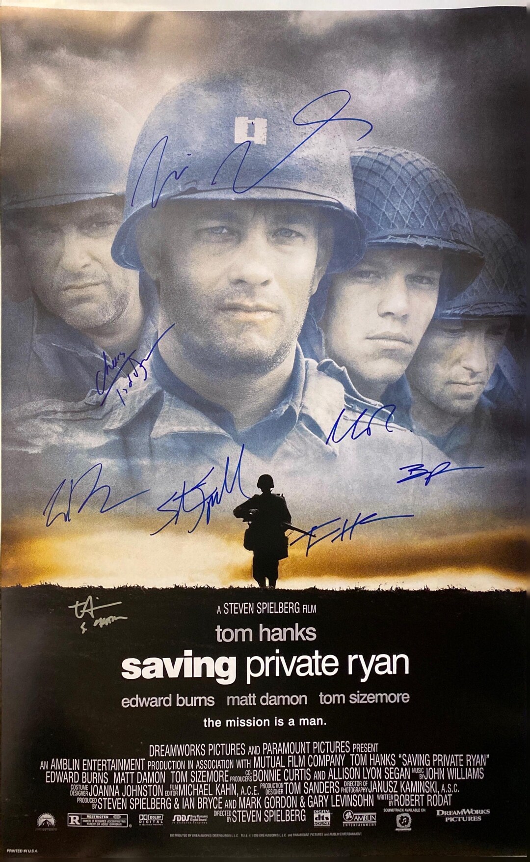 Autograph Signed Saving Private Ryan Poster COA - Etsy