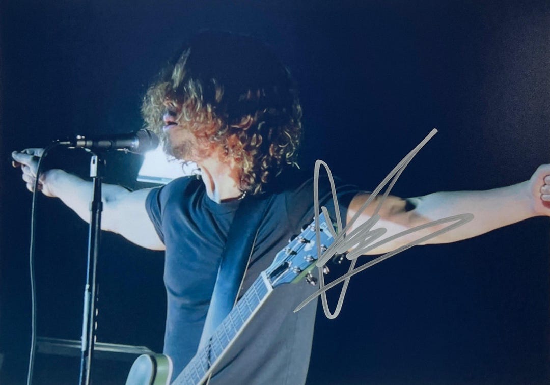 Autograph COA Signed Chris Cornell Photo - Etsy Australia