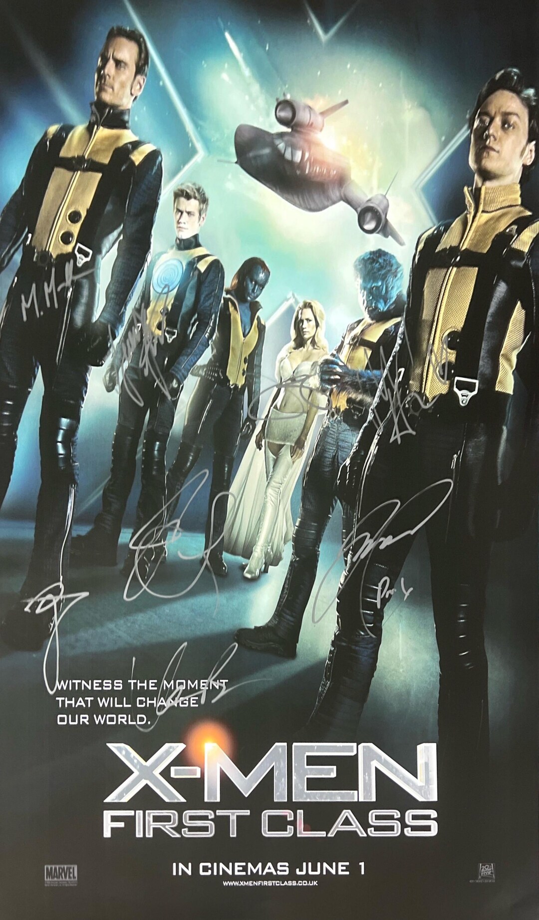 Autograph Signed X-men: First Class Poster - Etsy