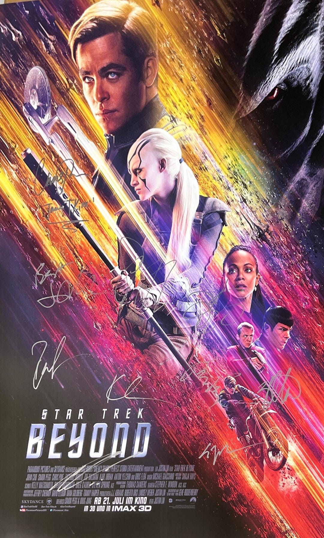 Autograph Signed Star Trek Beyond Poster - Etsy