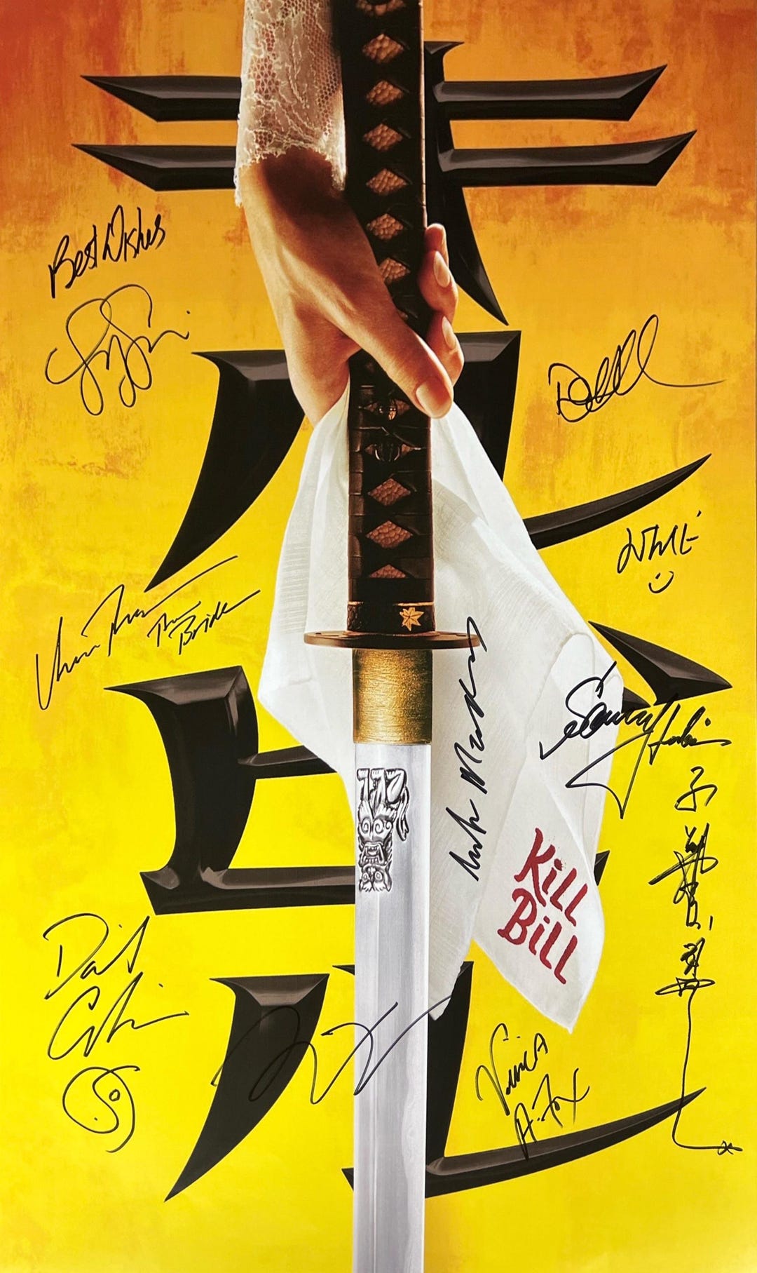 Autograph Signed Kill Bill Poster COA - Etsy