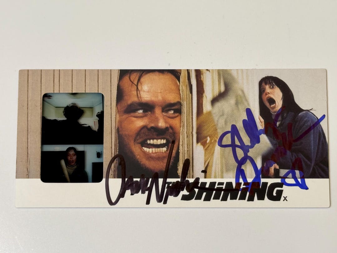 Autograph Signed COA the Shining Film Negatives Card - Etsy