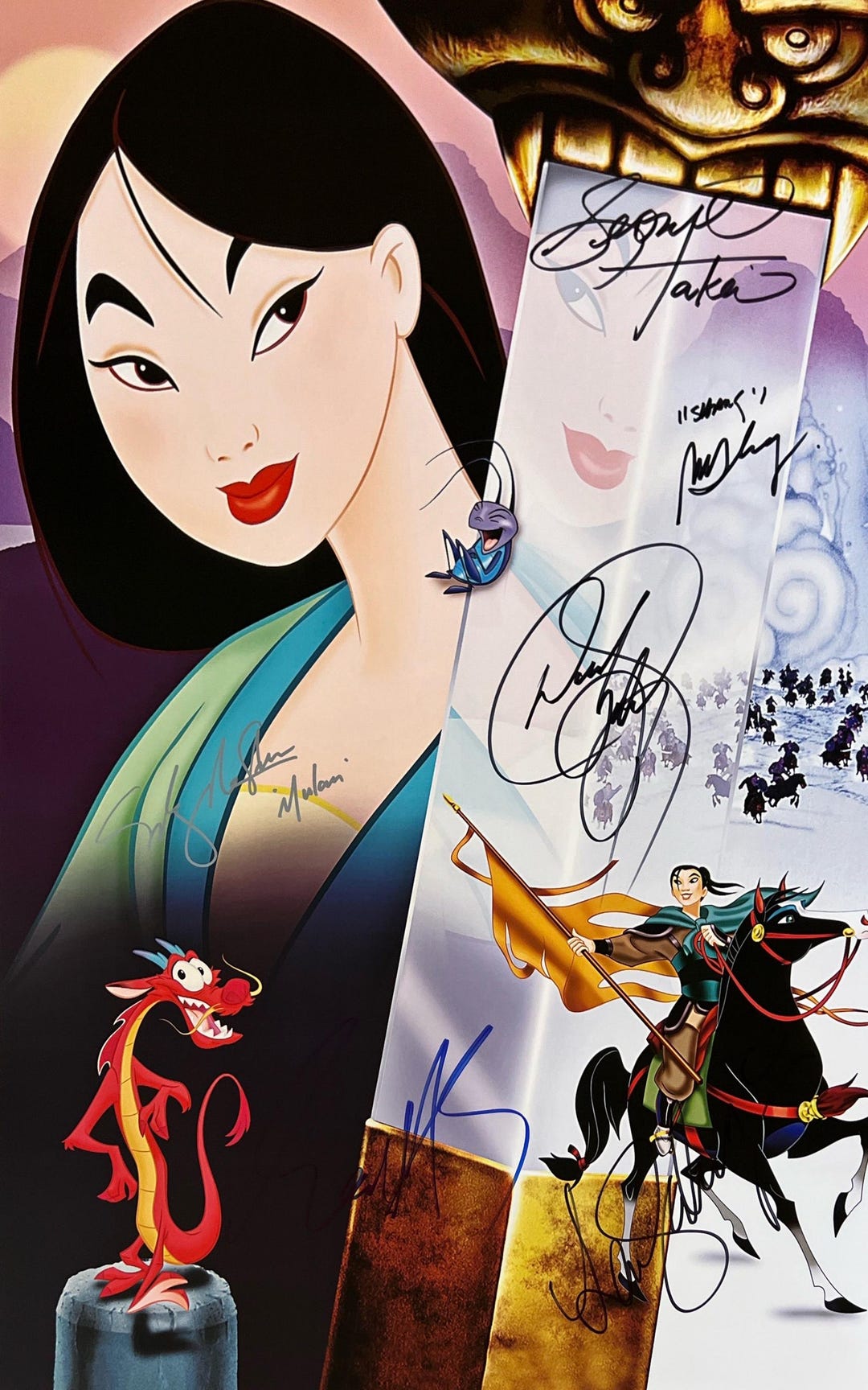 Autograph Signed Mulan Poster COA - Etsy