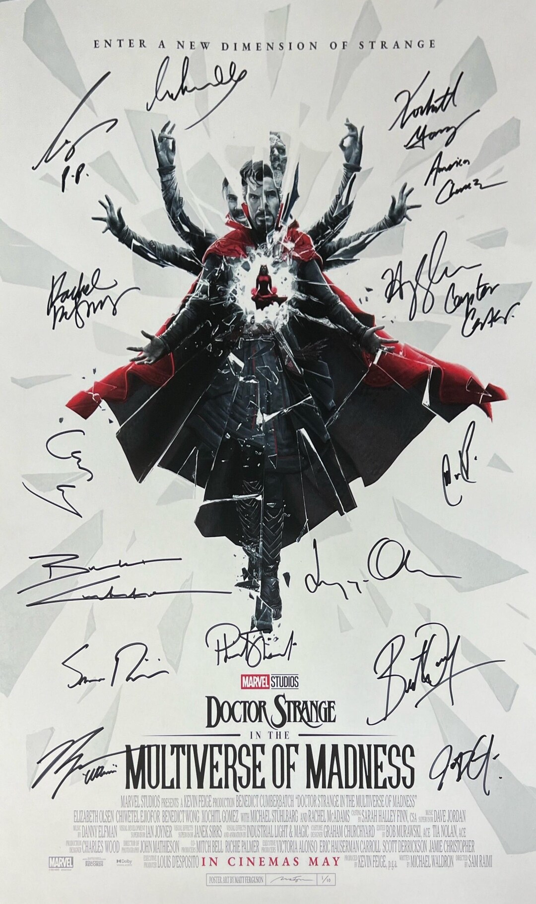 Autograph Signed Multiverse of Madness Poster COA - Etsy