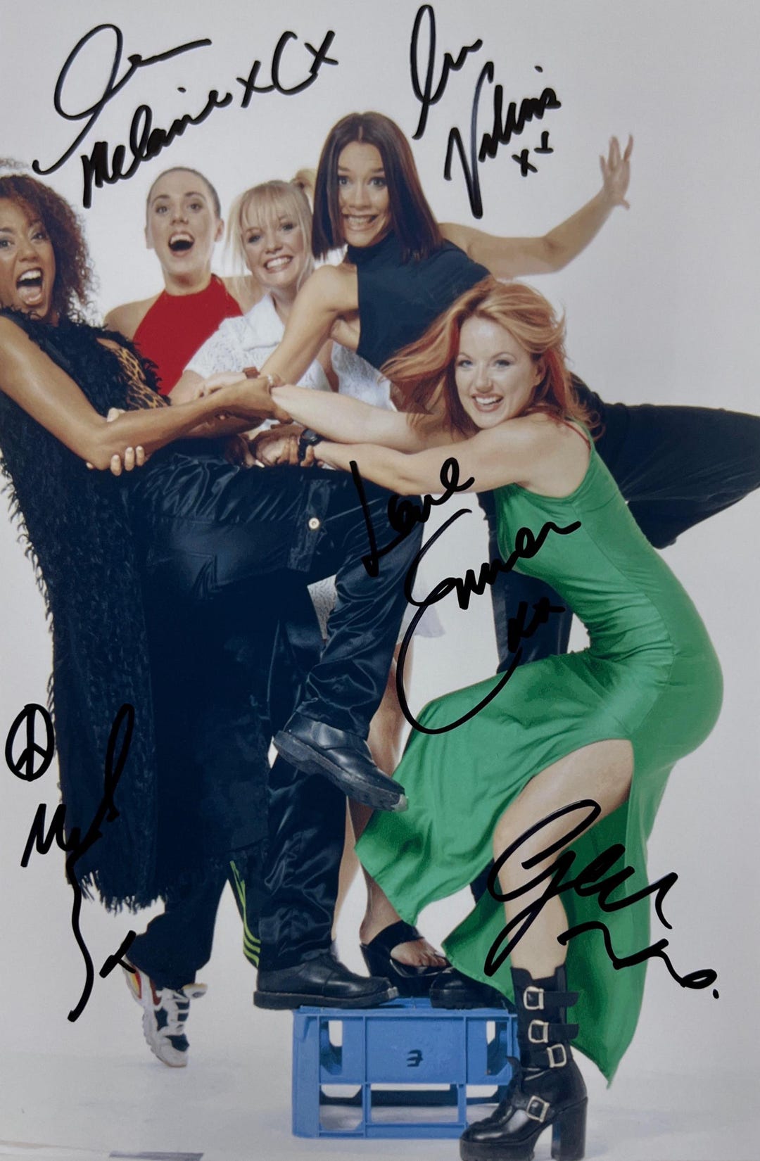 Autograph COA Signed Spice Girls Photo - Etsy UK