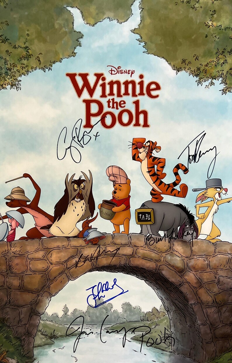 Autograph Signed Winnie the Pooh Poster COA - Etsy