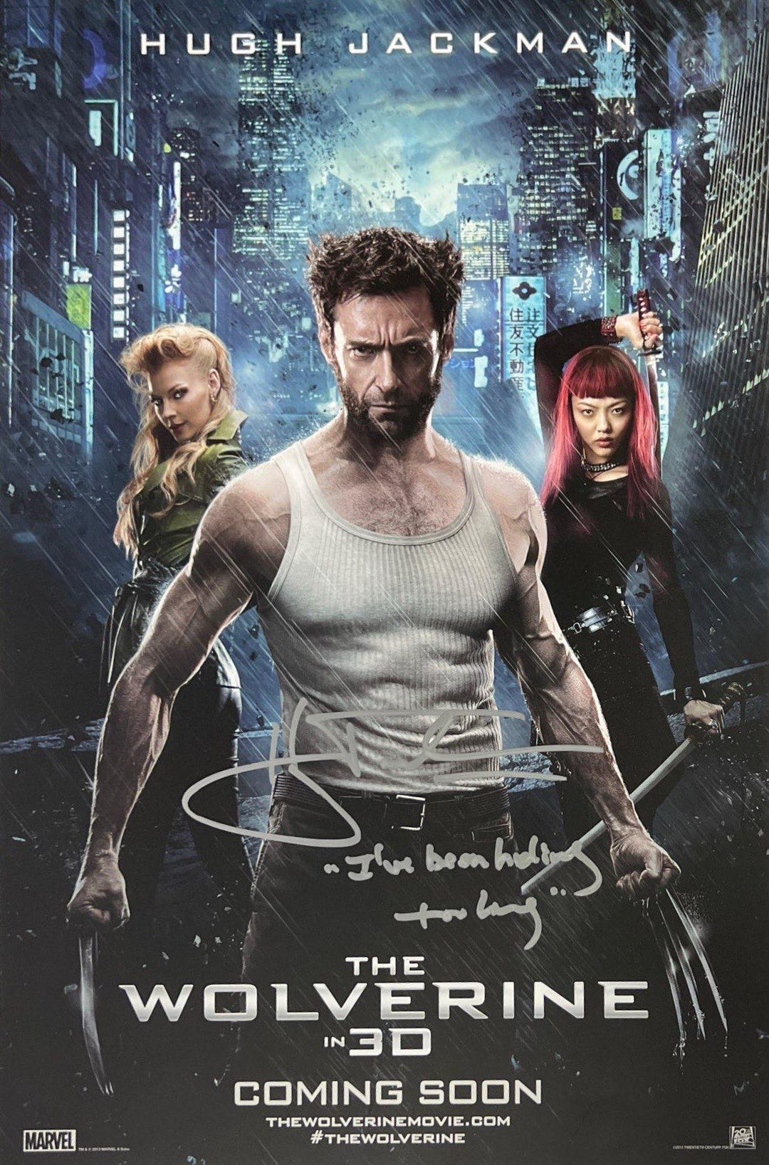 Autograph Signed Wolverine Mini Poster Hugh Jackman COA - Etsy