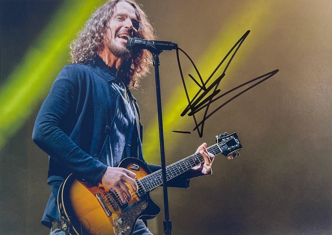 Autograph COA Signed Chris Cornell Photo - Etsy