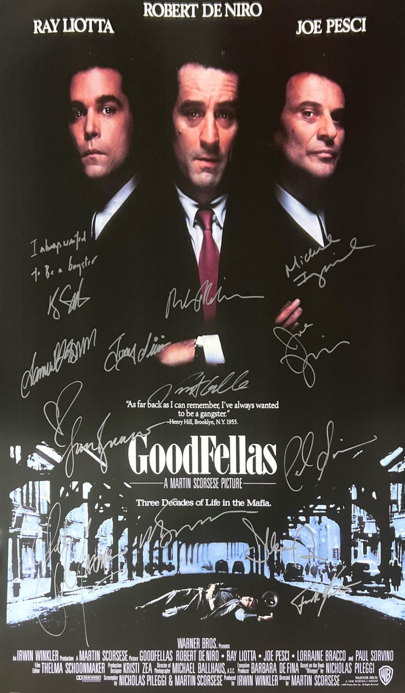 Autograph Signed Goodfellas Poster - Etsy