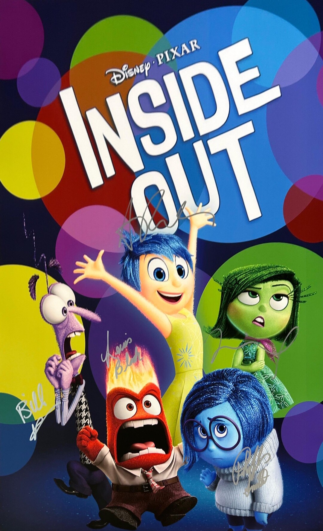 Autograph Signed Inside Out Poster COA - Etsy