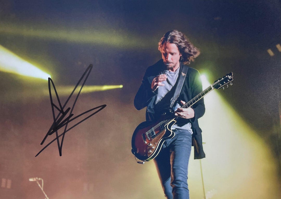 Autograph COA Signed Chris Cornell Photo - Etsy Australia