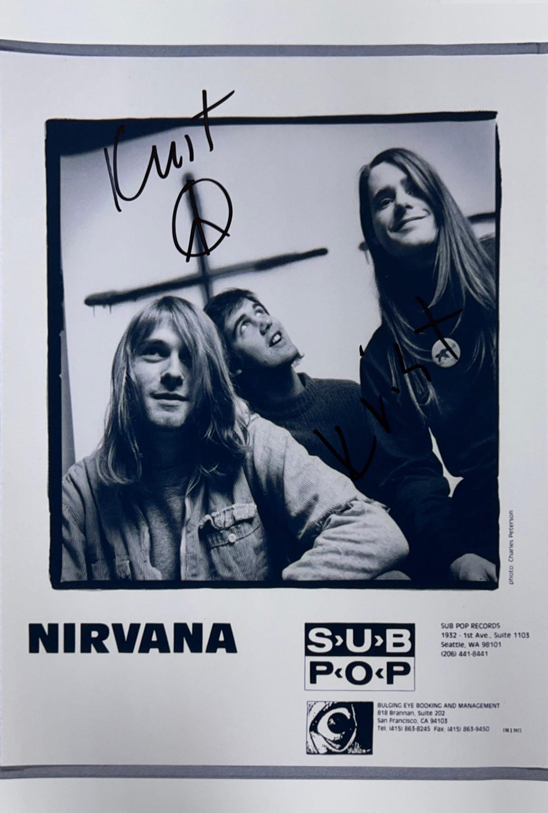Autograph COA Signed Nirvana Photo - Etsy Canada