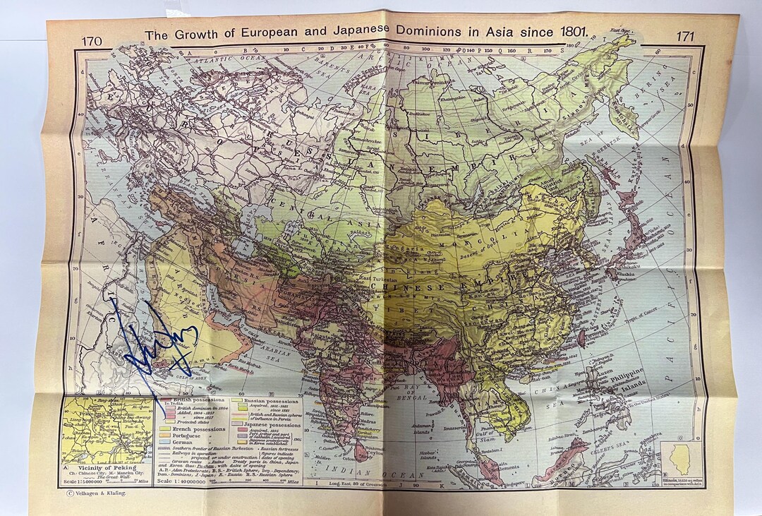 Autograph Signed Indiana Jones Map - Etsy
