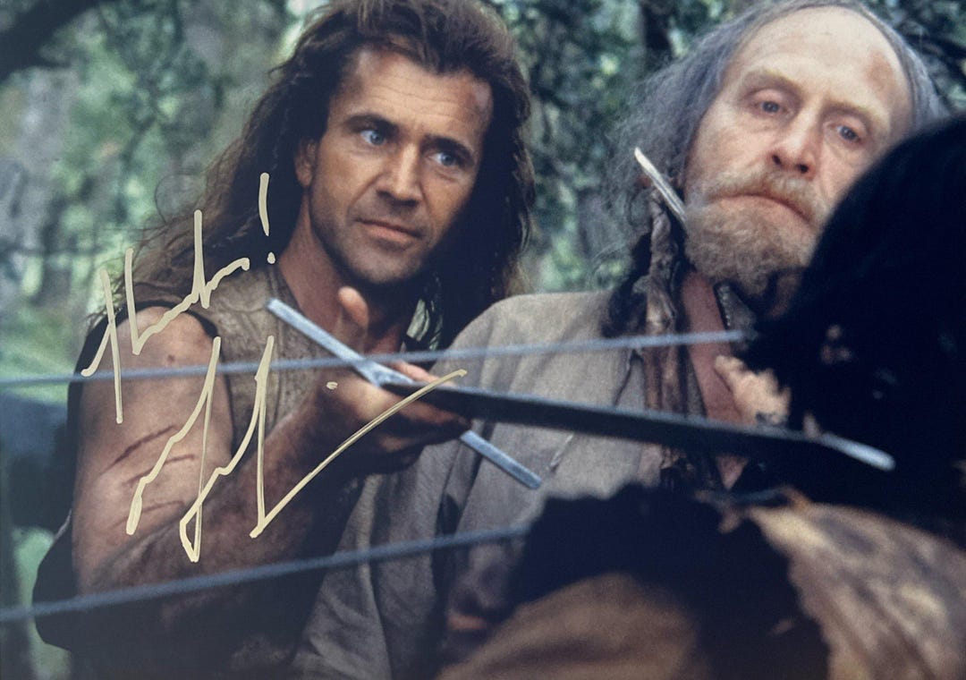 Autograph Signed COA Braveheart Photo - Etsy Australia