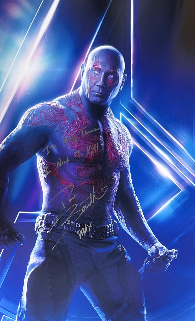 Autograph Signed Avengers Infinity War Poster COA - Etsy