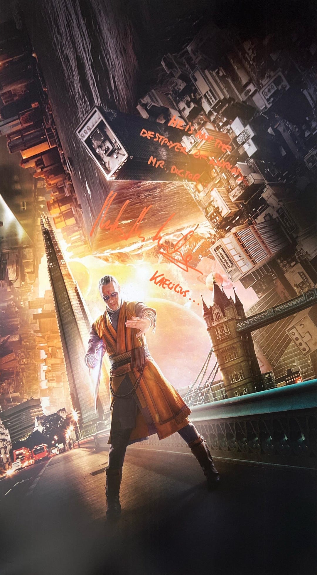 Autograph Signed Doctor Strange Poster COA - Etsy