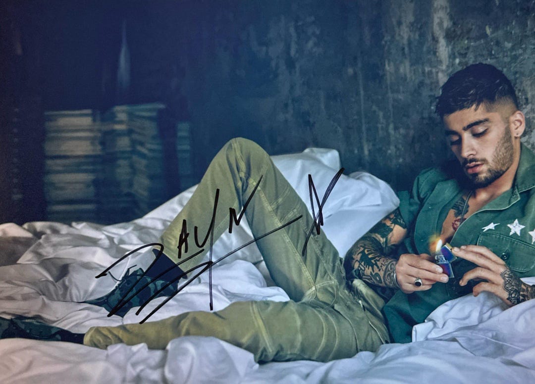 Autograph COA Signed Zayn Malik Photo - Etsy Australia