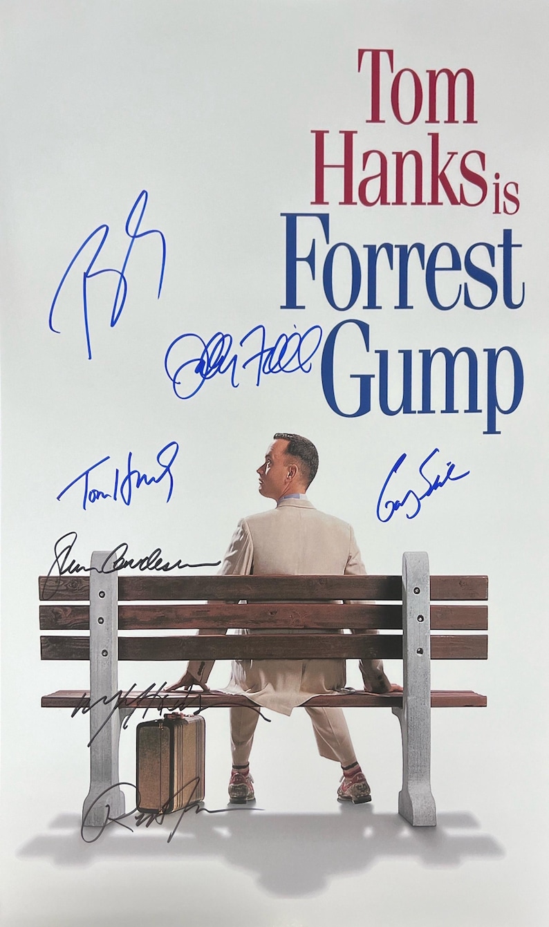 Autograph Signed Forrest Gump Poster - Etsy