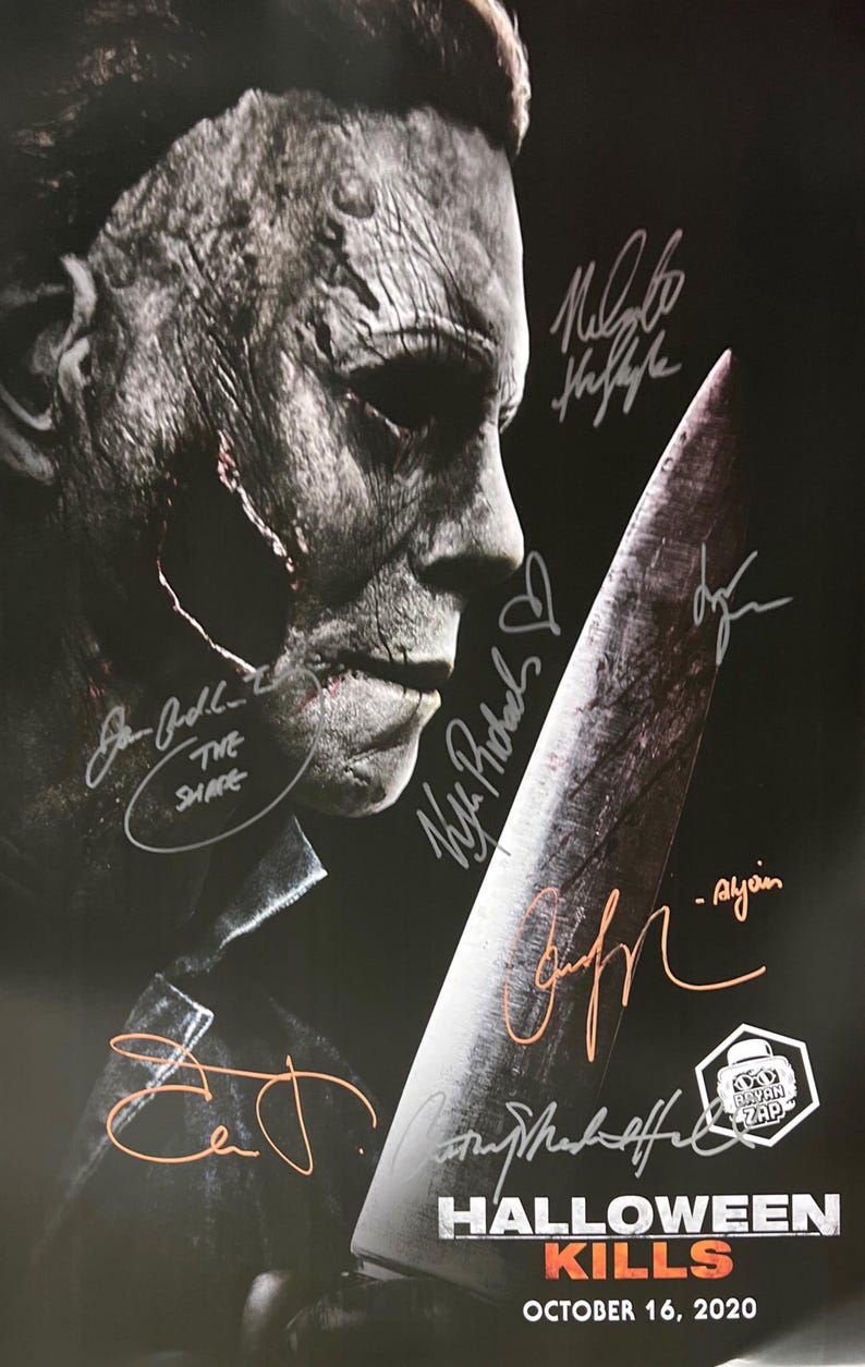 Autograph Signed Halloween Kills Poster COA - Etsy