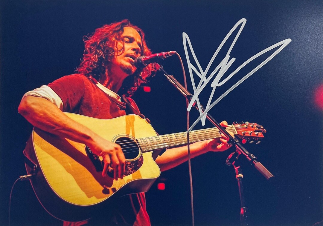 Autograph COA Signed Chris Cornell Photo - Etsy