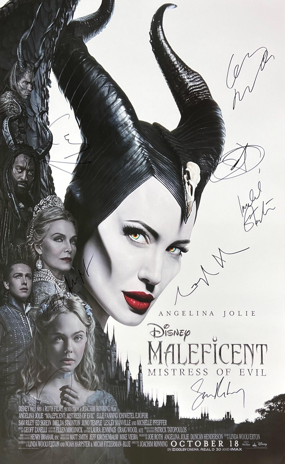 Autograph Signed Maleficent 2 Poster Poster COA - Etsy