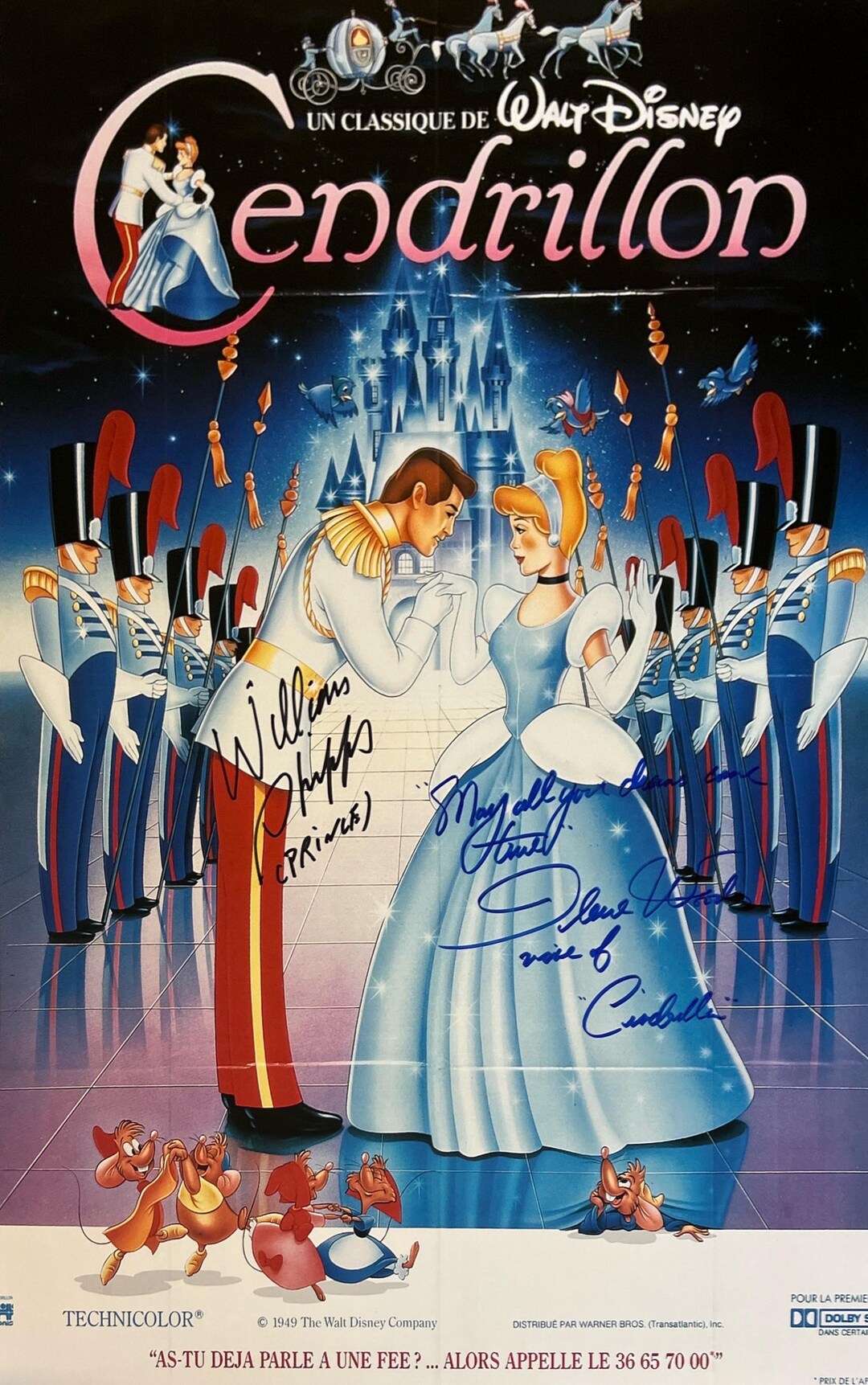 Autograph Signed Cinderella Poster COA - Etsy