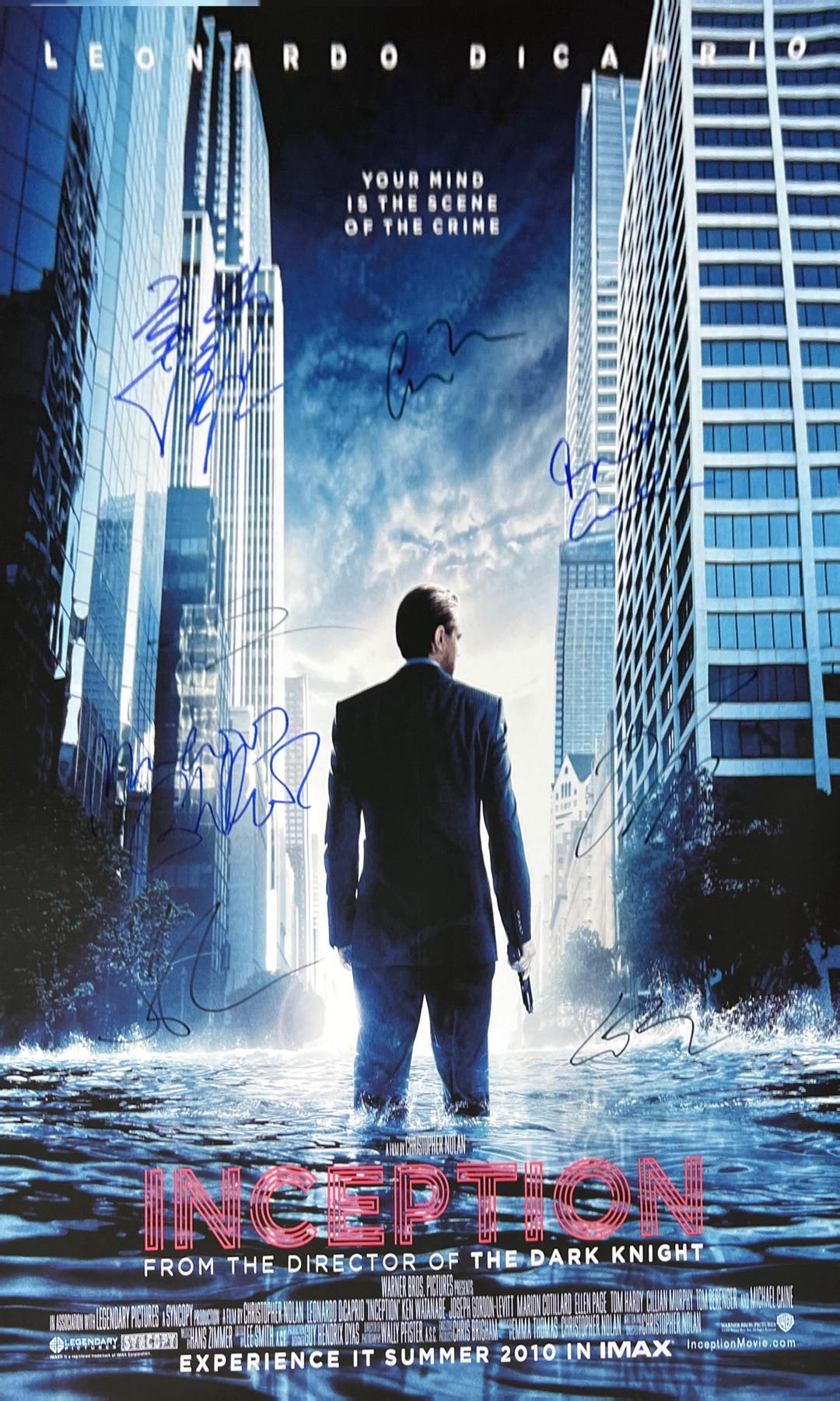 Autograph Signed Inception Poster COA - Etsy