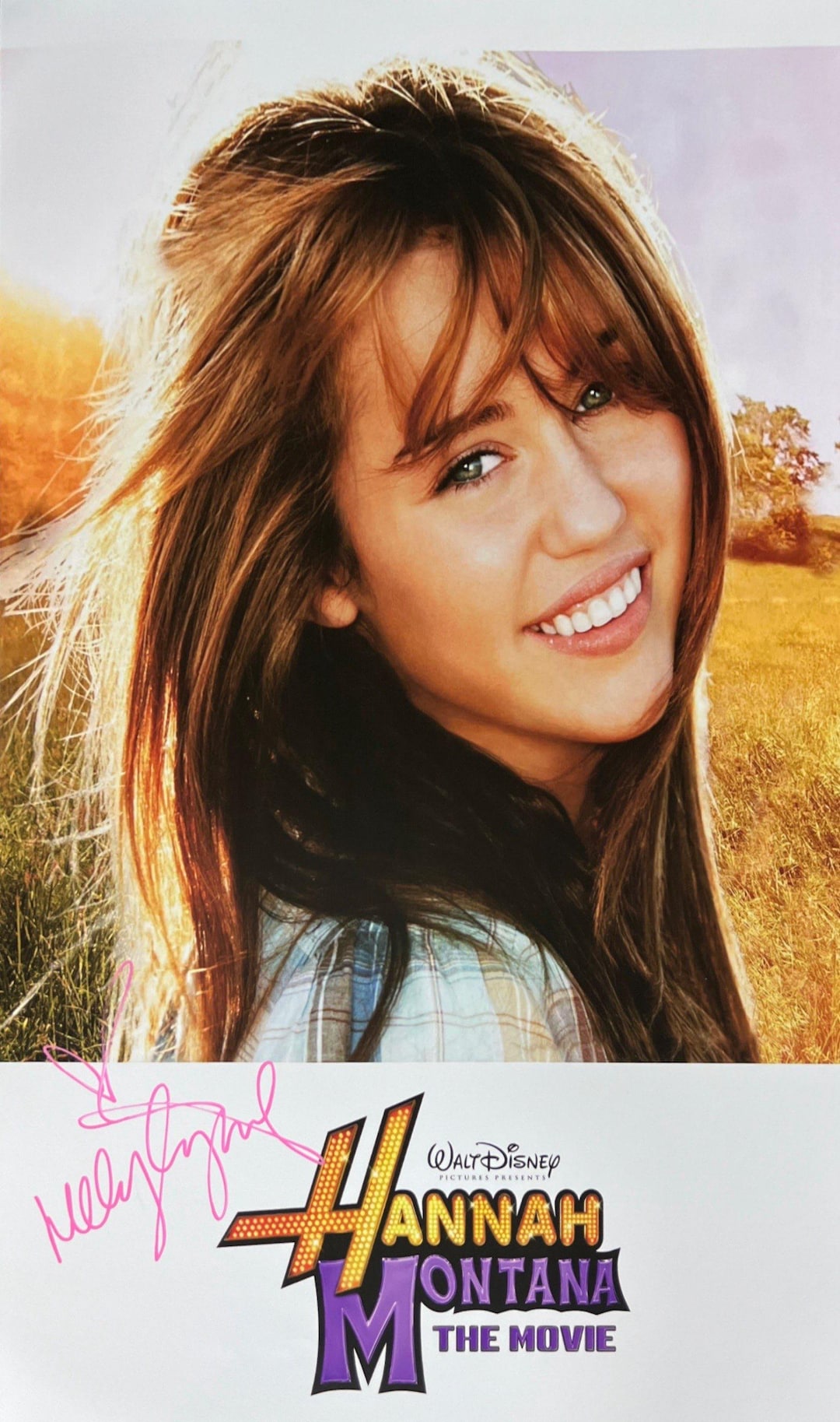Autograph Signed Hannah Montana Poster COA - Etsy