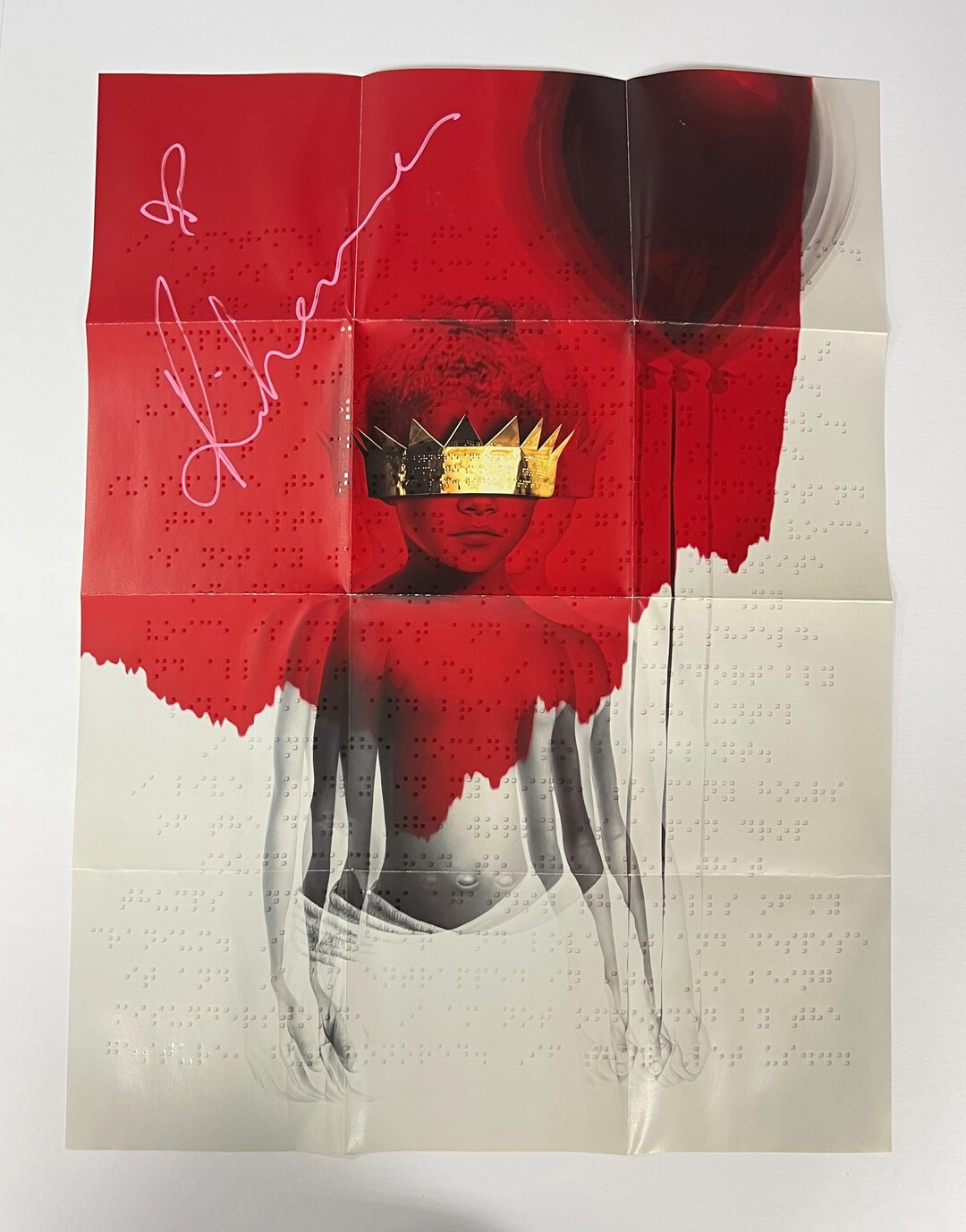 Autograph Signed Rihanna CD Poster COA - Etsy