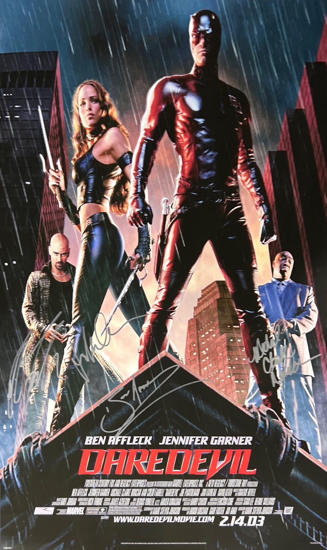 Autograph Signed Daredevil Poster COA - Etsy