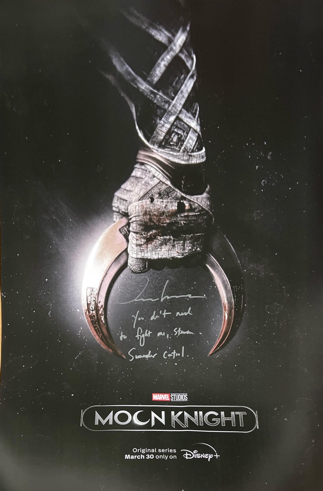 Autograph Signed Moon Knight Poster COA - Etsy