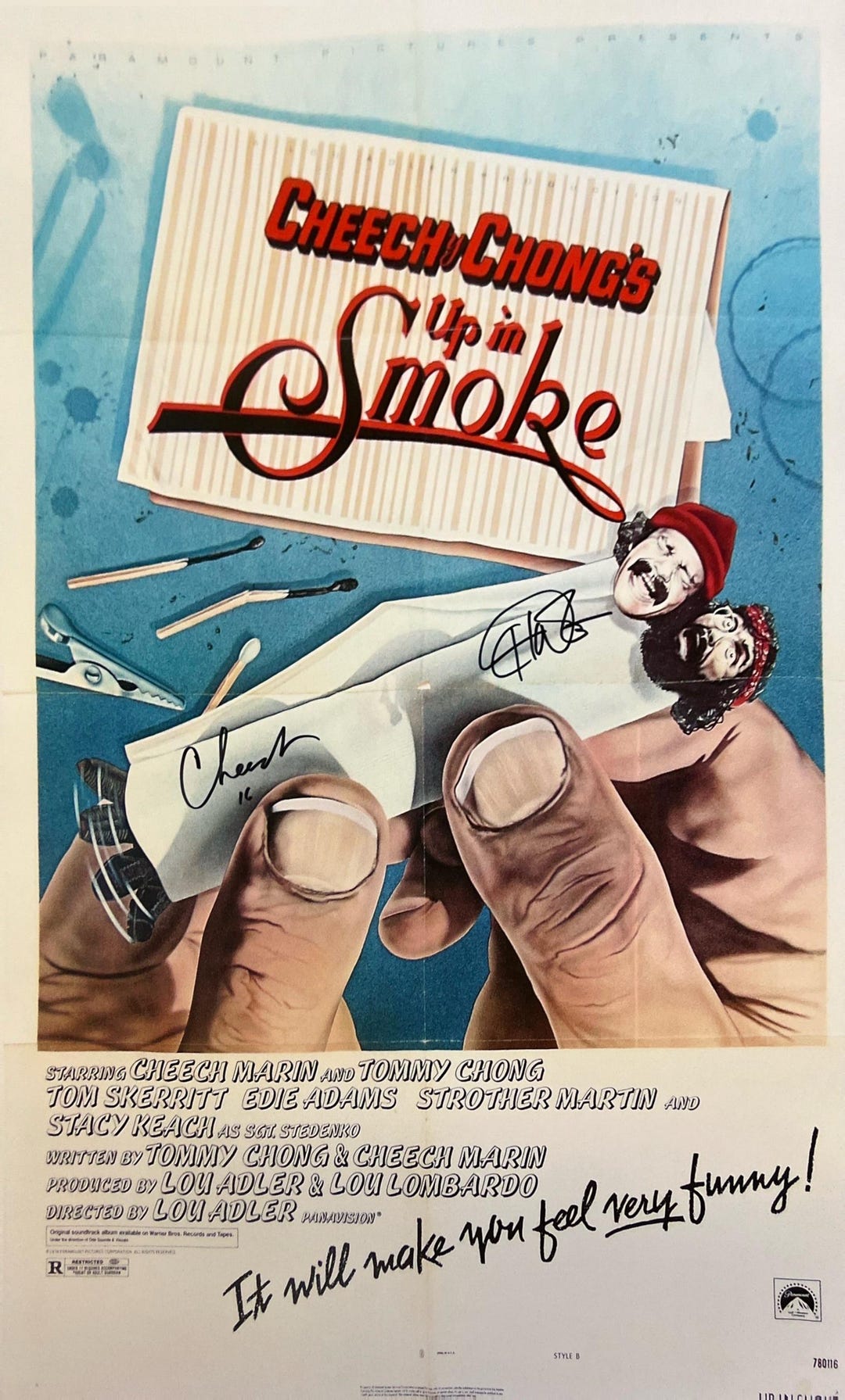 Autograph Signed Cheech and Chong Poster COA - Etsy