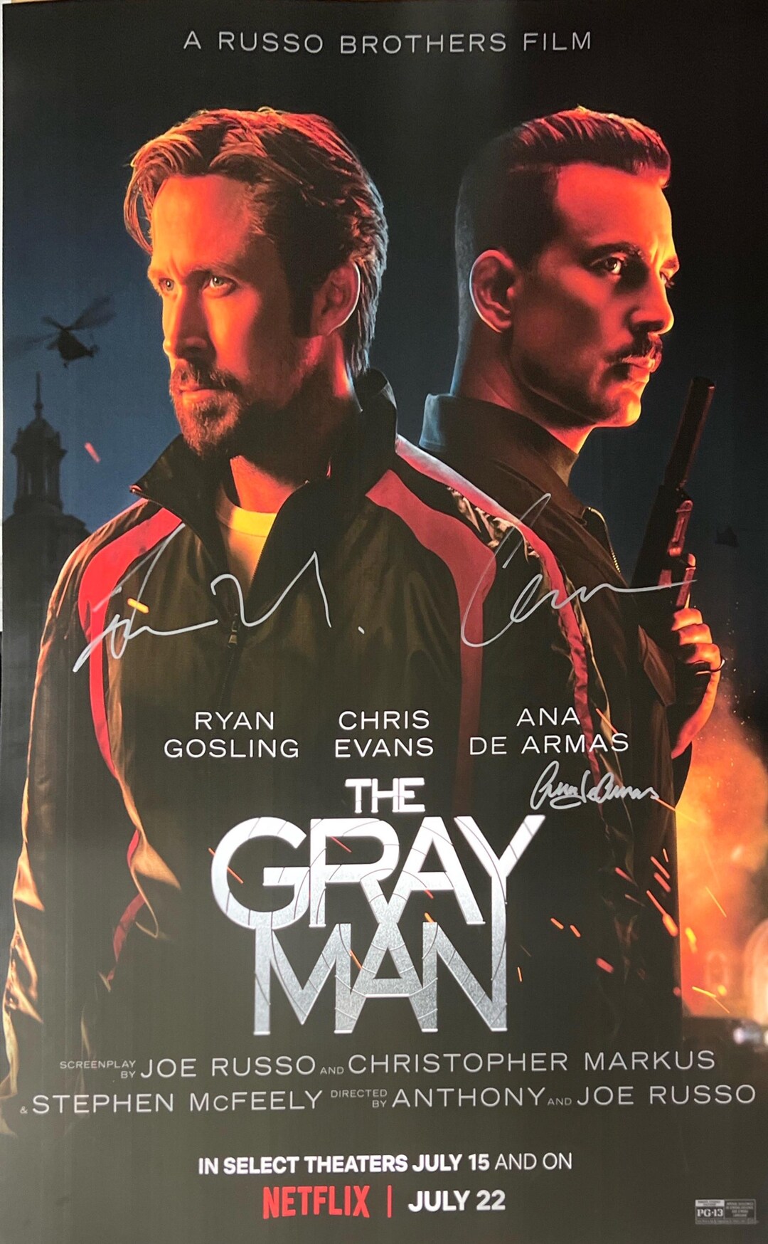 Autograph Signed Gray Man Poster COA - Etsy