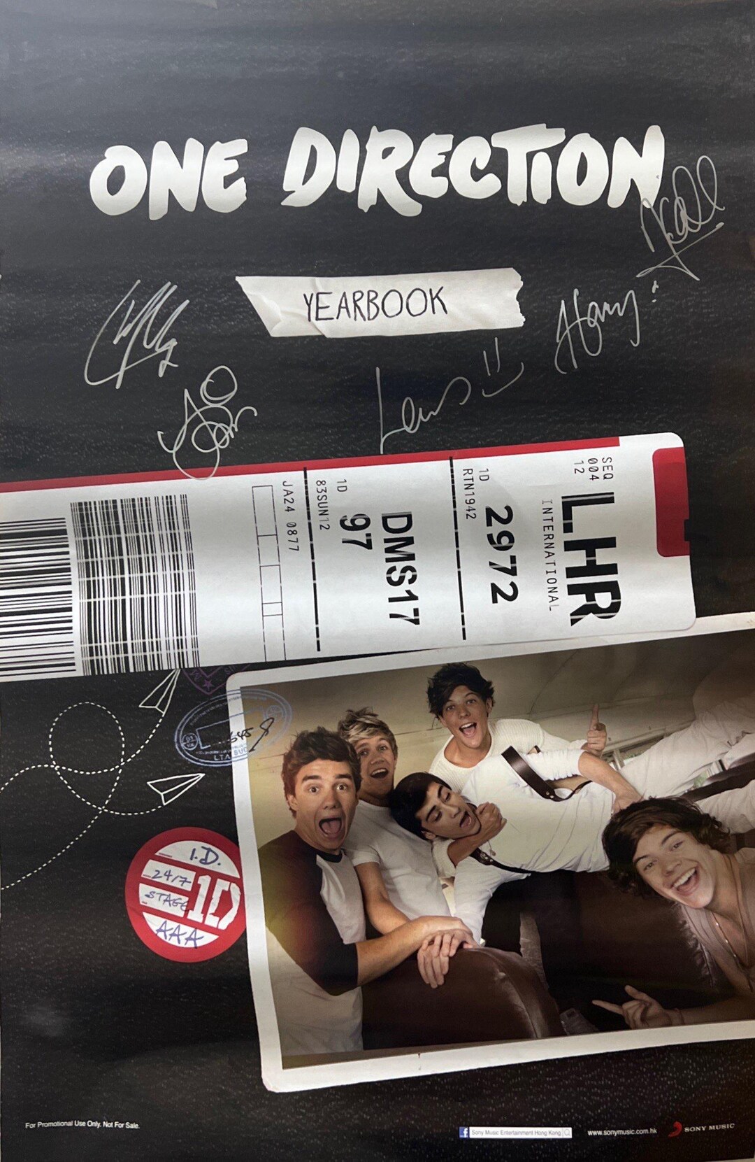 Autograph Signed One Direction Official Poster - Etsy