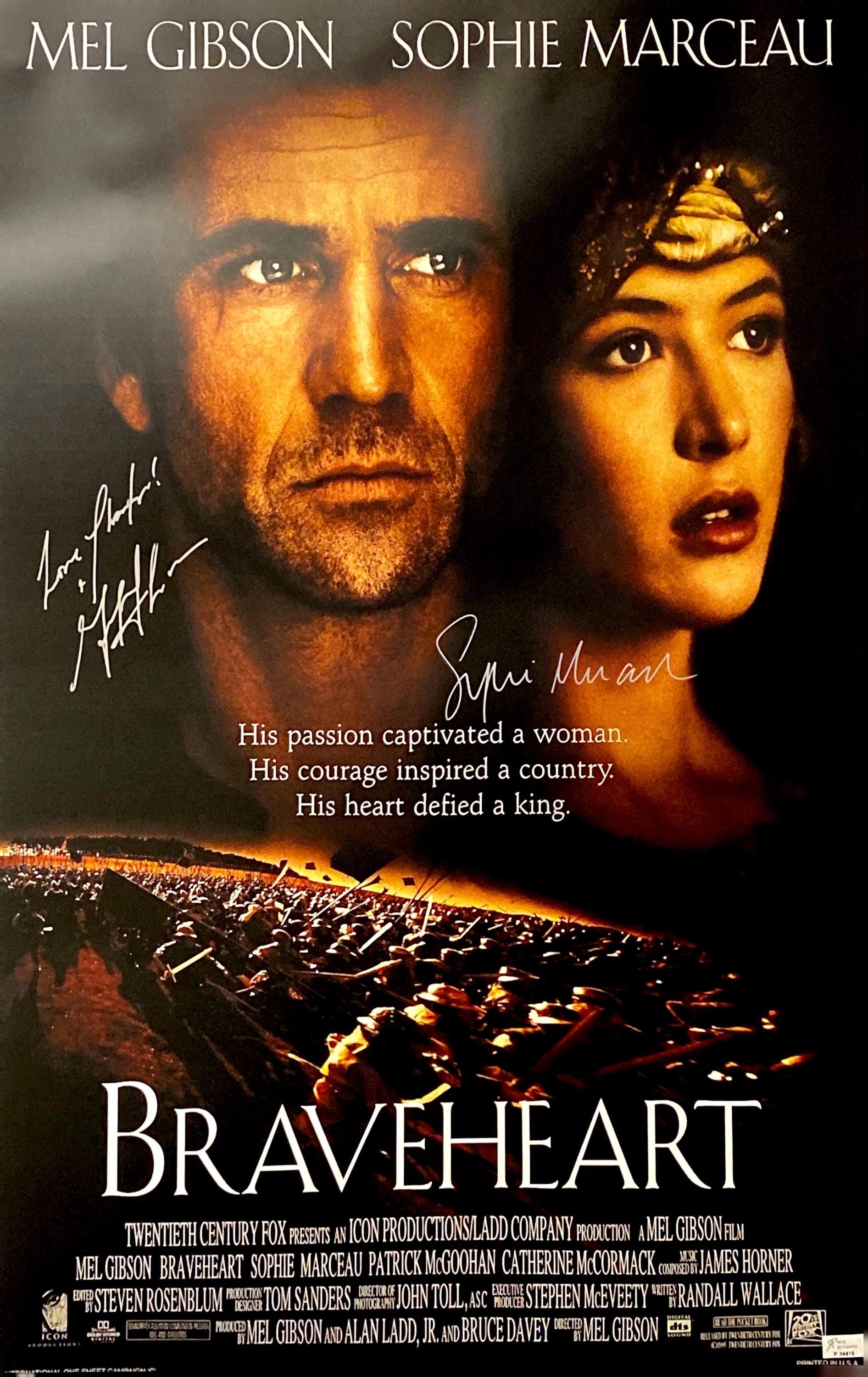 Autograph Signed Braveheart Poster COA - Etsy