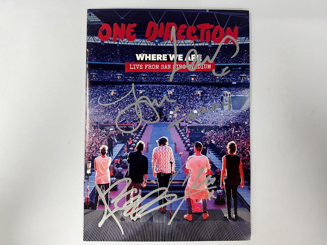 Autograph Signed One Direction DVD Booklet COA - Etsy
