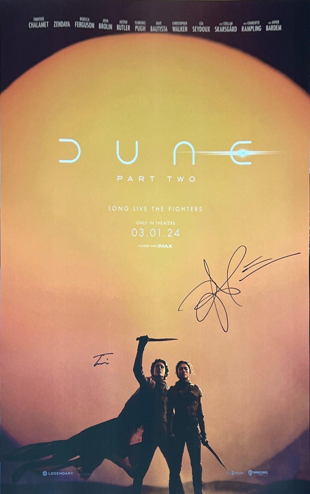 Autograph Signed Dune Poster COA - Etsy