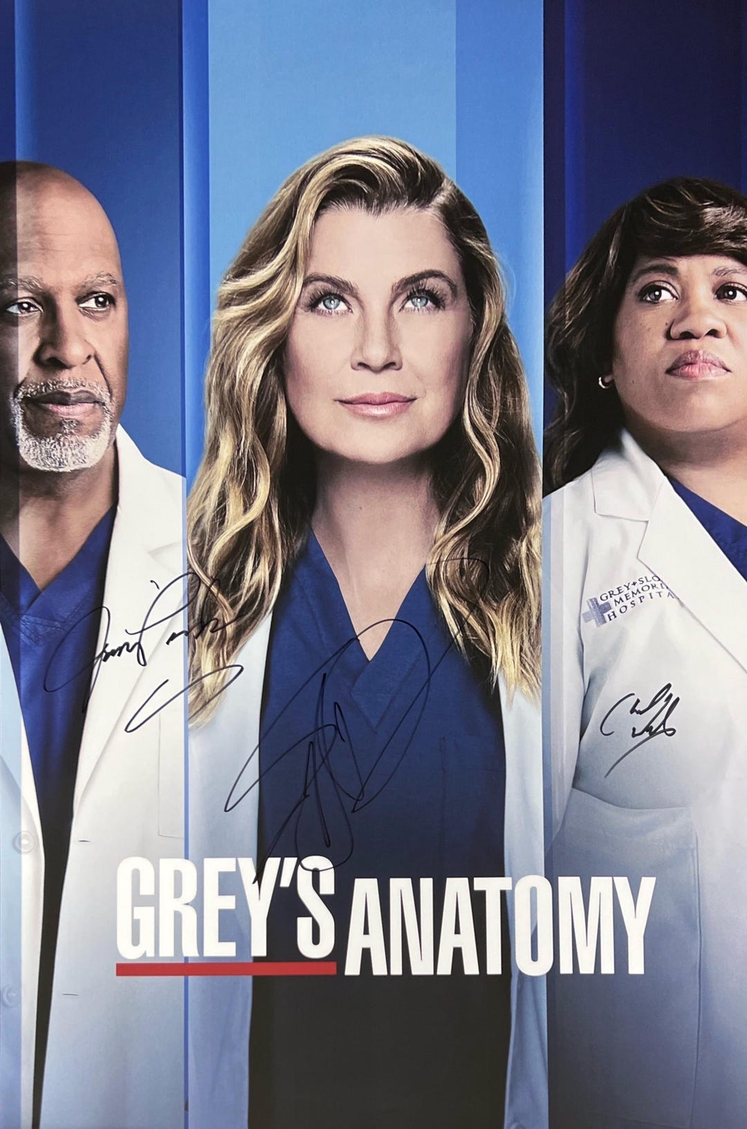 Autograph Signed Grey's Anatomy Poster COA - Etsy