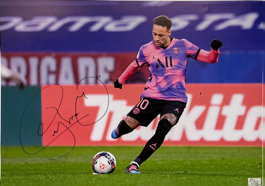 Autograph Signed Neymar Poster COA - Etsy