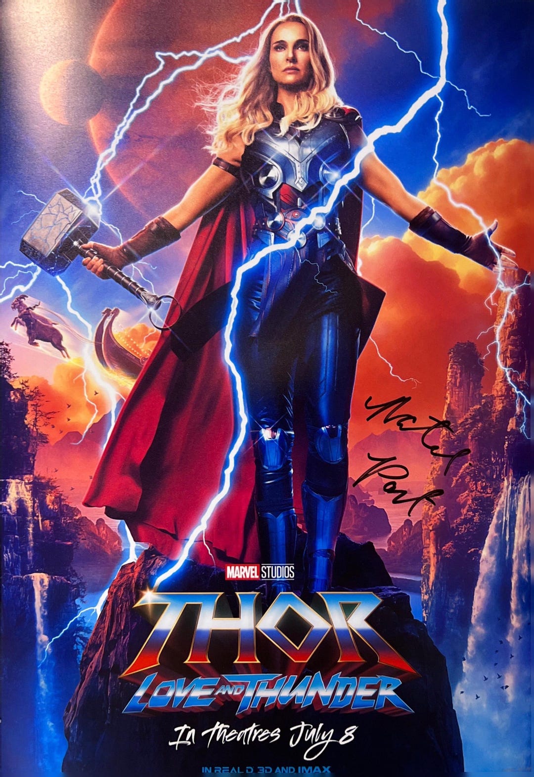 Autograph Signed Thor Poster COA - Etsy